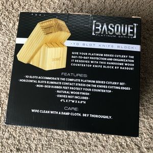 Basque | Kitchen | Basque Platinum Series Slot Knife Block New | Poshmark
